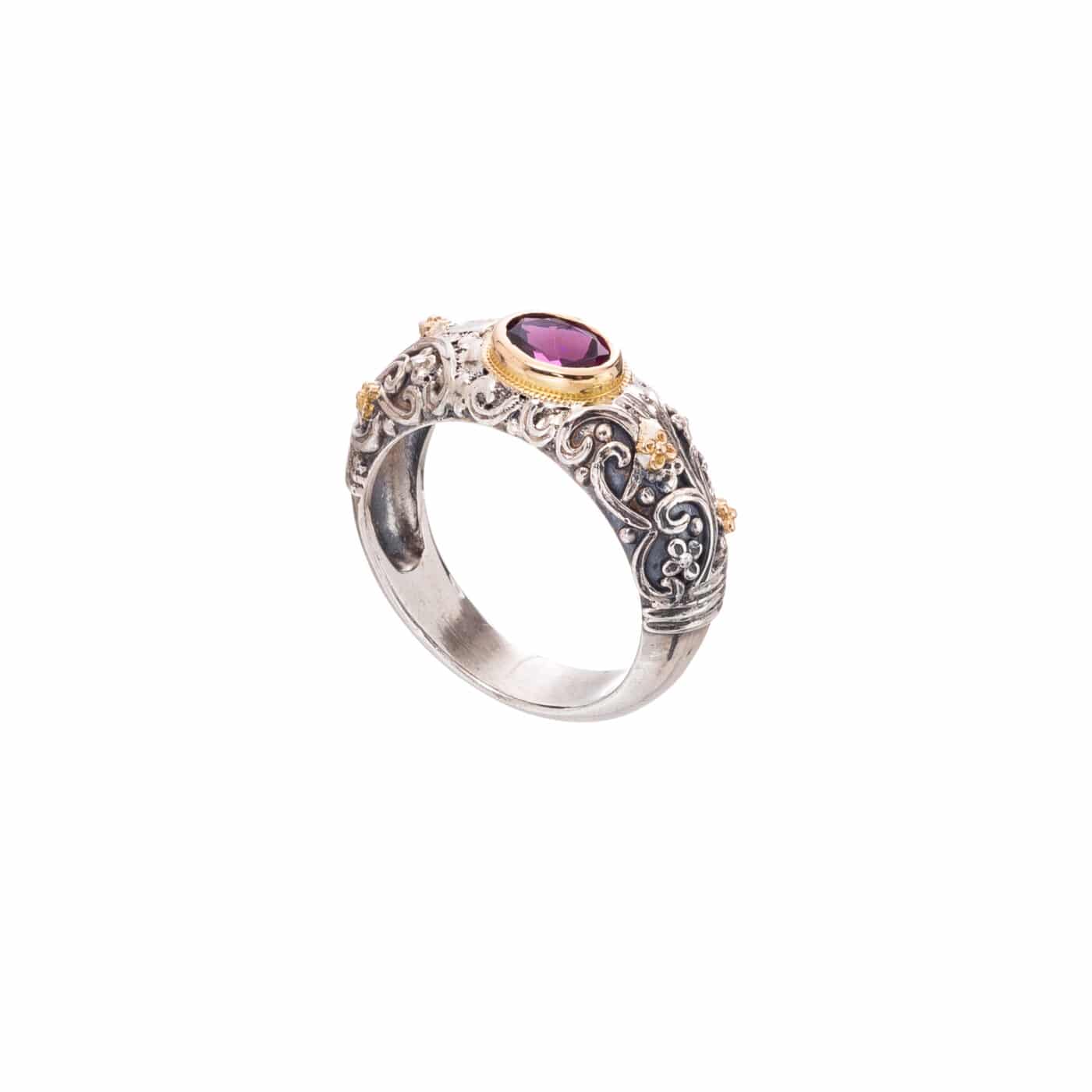 Eva ring in 18K Gold and Sterling Silver - Gerochristo Jewelry